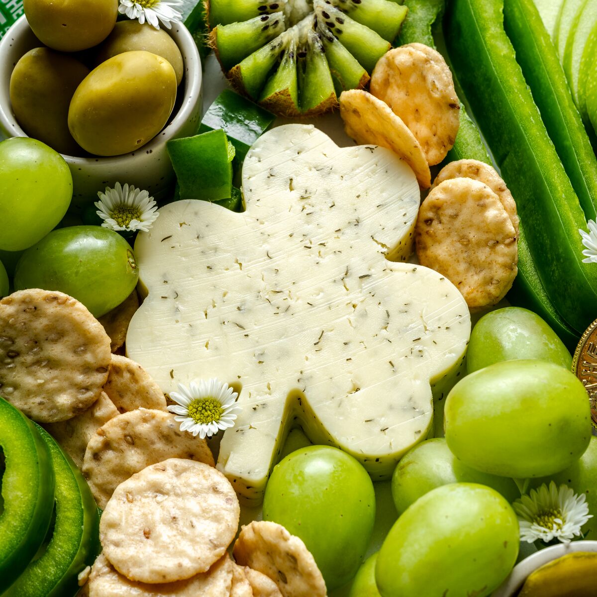 green colored snacks