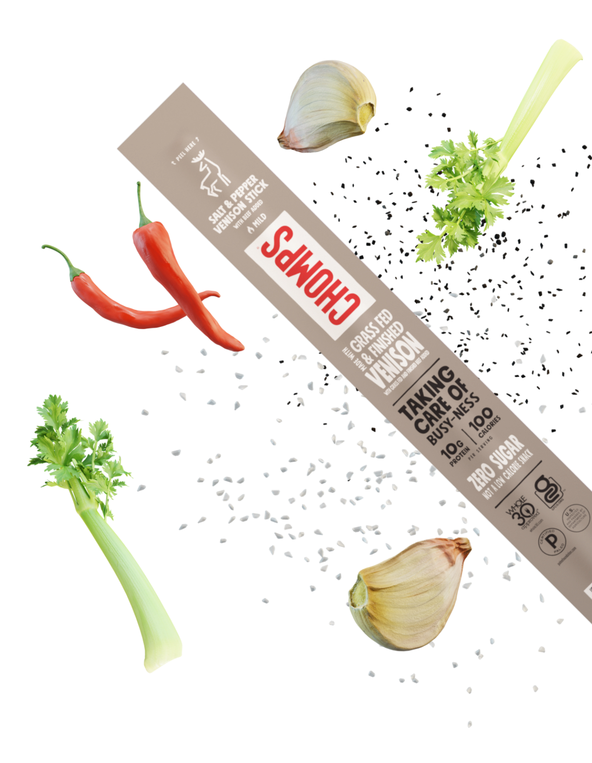 Flavored Meat Stick Trial Pack | Keto Friendly Snacks | Chomps