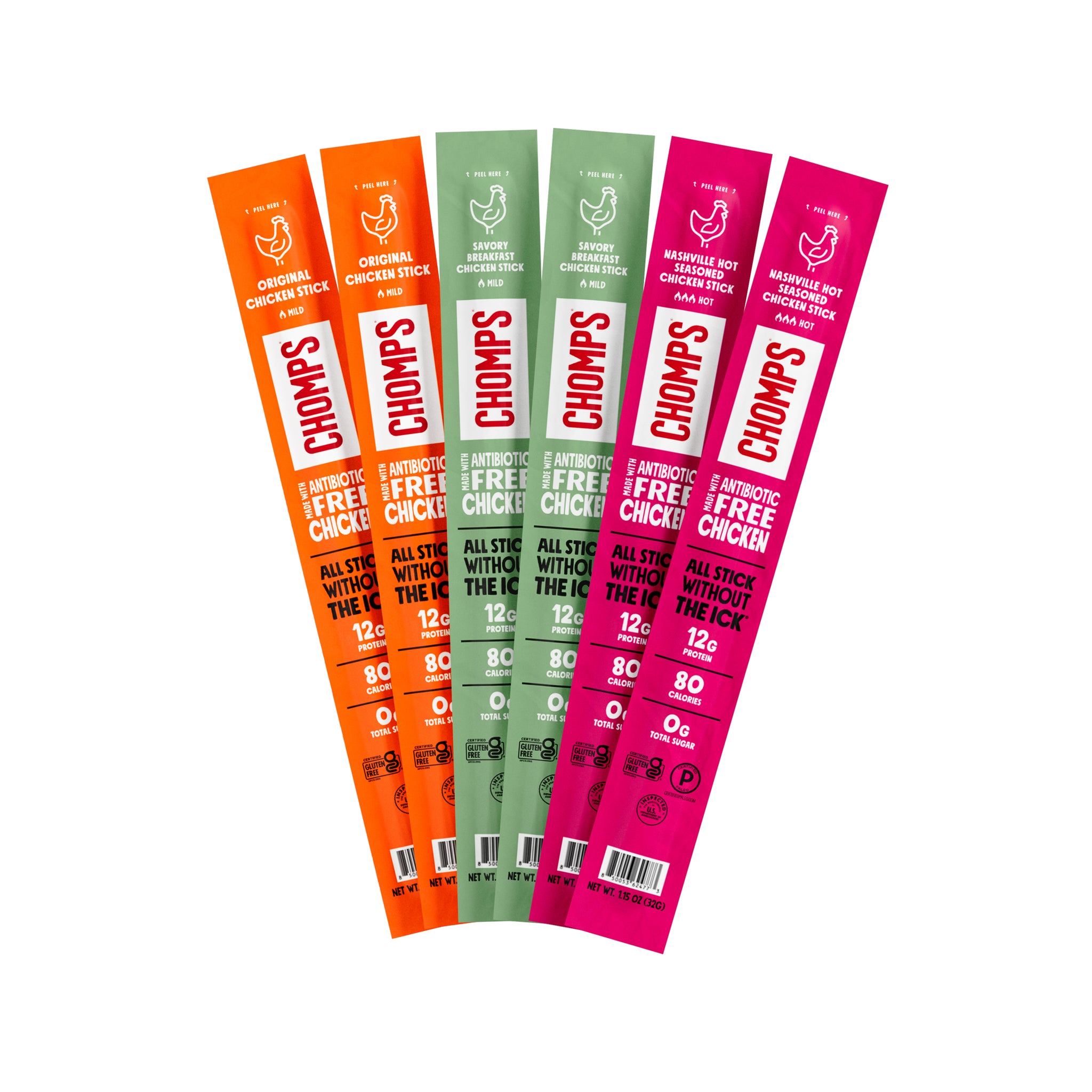 Chicken Meat Sticks | All-Natural, Quality Protein Meat Snack | Chomps