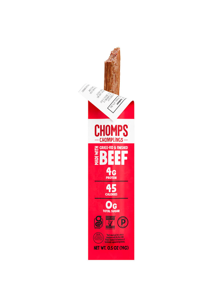 Original Beef Chomplings 6-Count | Gluten-Free Mini Beef Sticks | Chomps