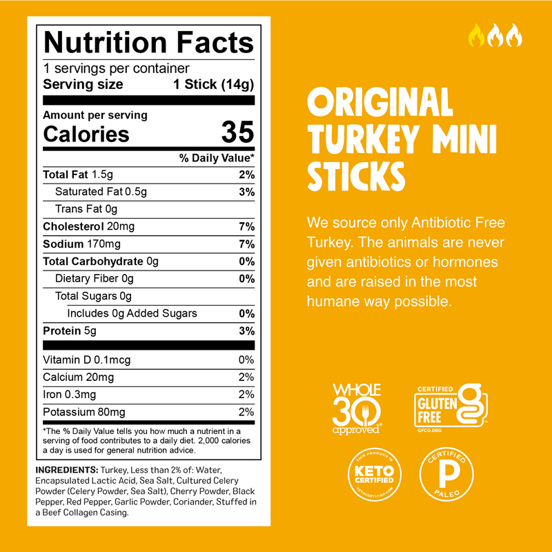 Mini Turkey Jerkey Stick | Chomplings | Chomps