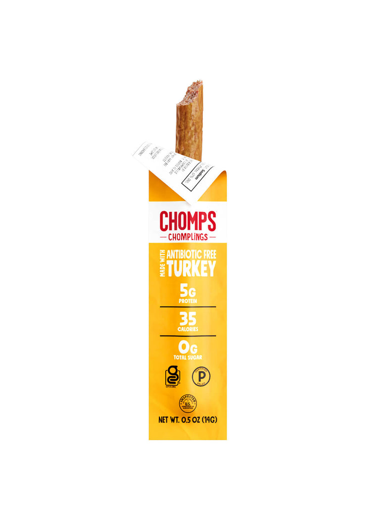 Mini Turkey Meat Sticks | Chomplings Portable Snacks | Chomps